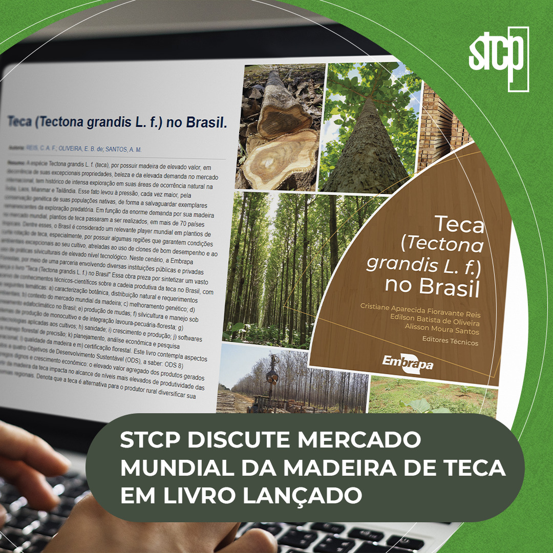STCP DISCUTE MERCADO MUNDIAL DA MADEIRA DE TECA EM LIVRO LANÇADO - STCP